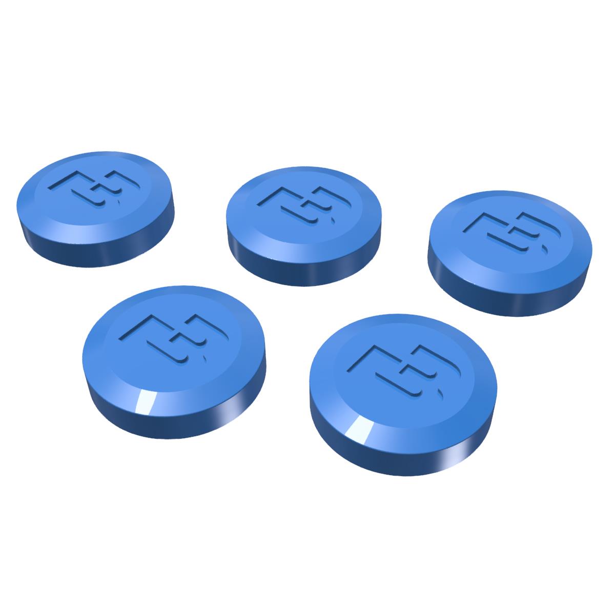 TC Caps, 34mm, 5-pack Blue Silicone - Brewtools US D4