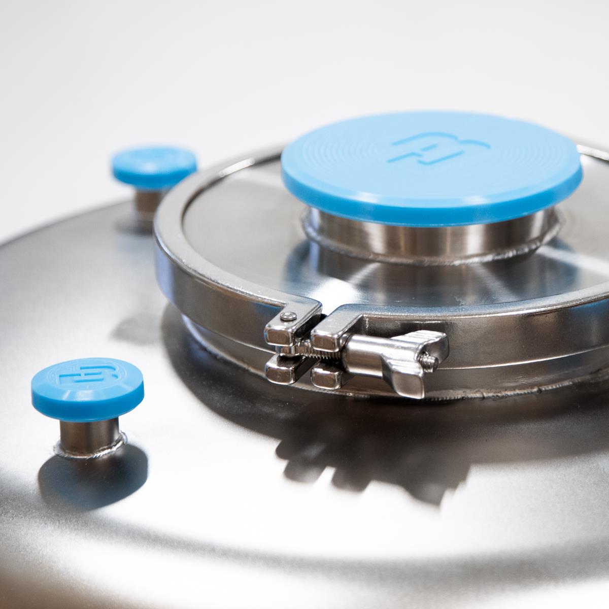 TC Caps, 1.5", 3-pack Blue Silicone - Brewtools US D4